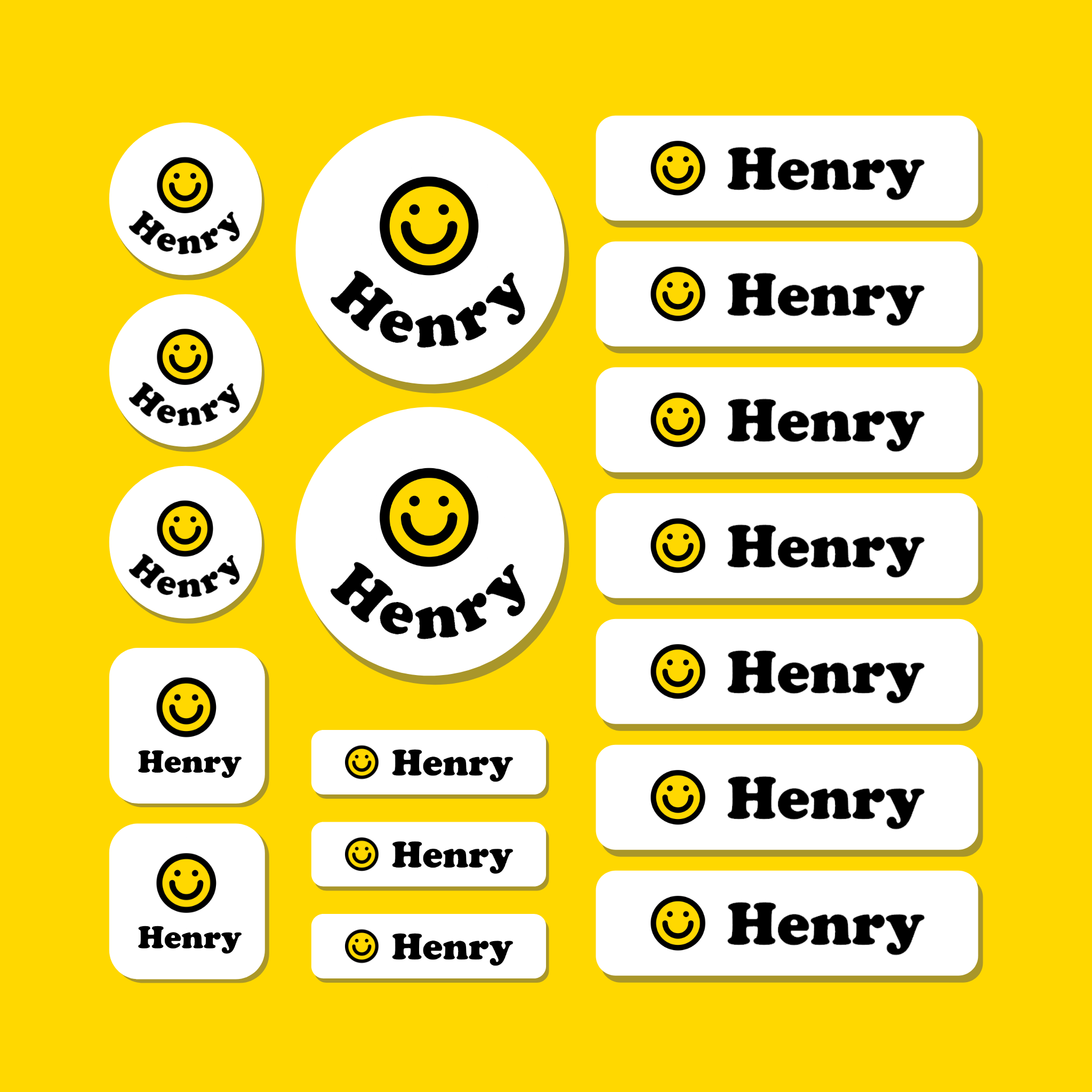 Smile Name Labels – It's mine